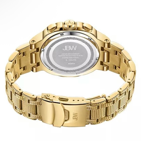 Jbw | Accessories | Luxury Gold Mens Watch Jbw Diamond Stainless Steel ...